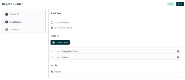 Registration | Create or Modify a Report – Registration Tech